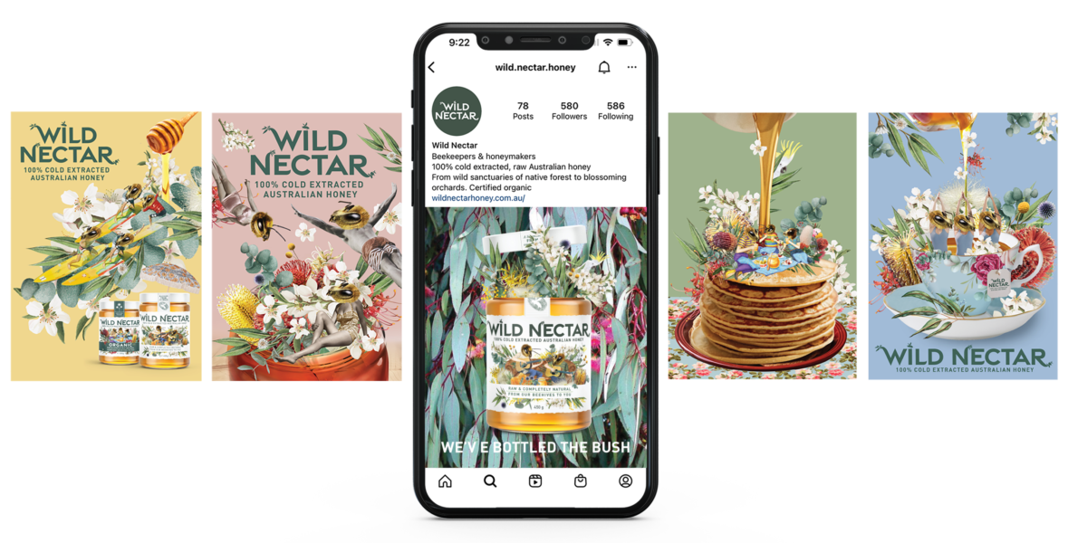 Wild Nectar Brand Extension - Neon Creative